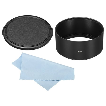 Uxcell 82mm Lens Hood, Long Focus Frosted Surface Hood with Cap and ...