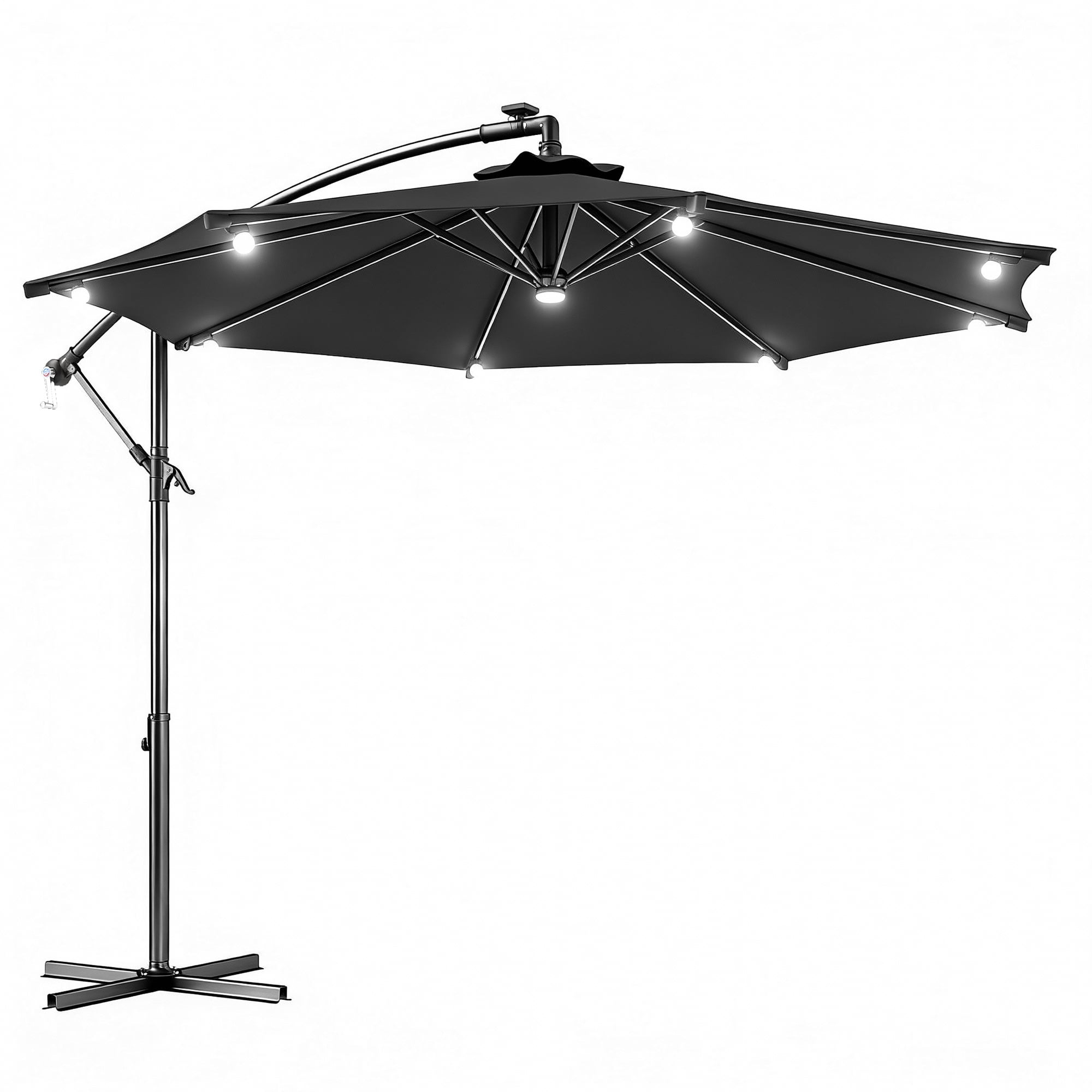 Click here for Outsunny 8.8ft Patio Umbrella  Garden Parasol W/ L... prices