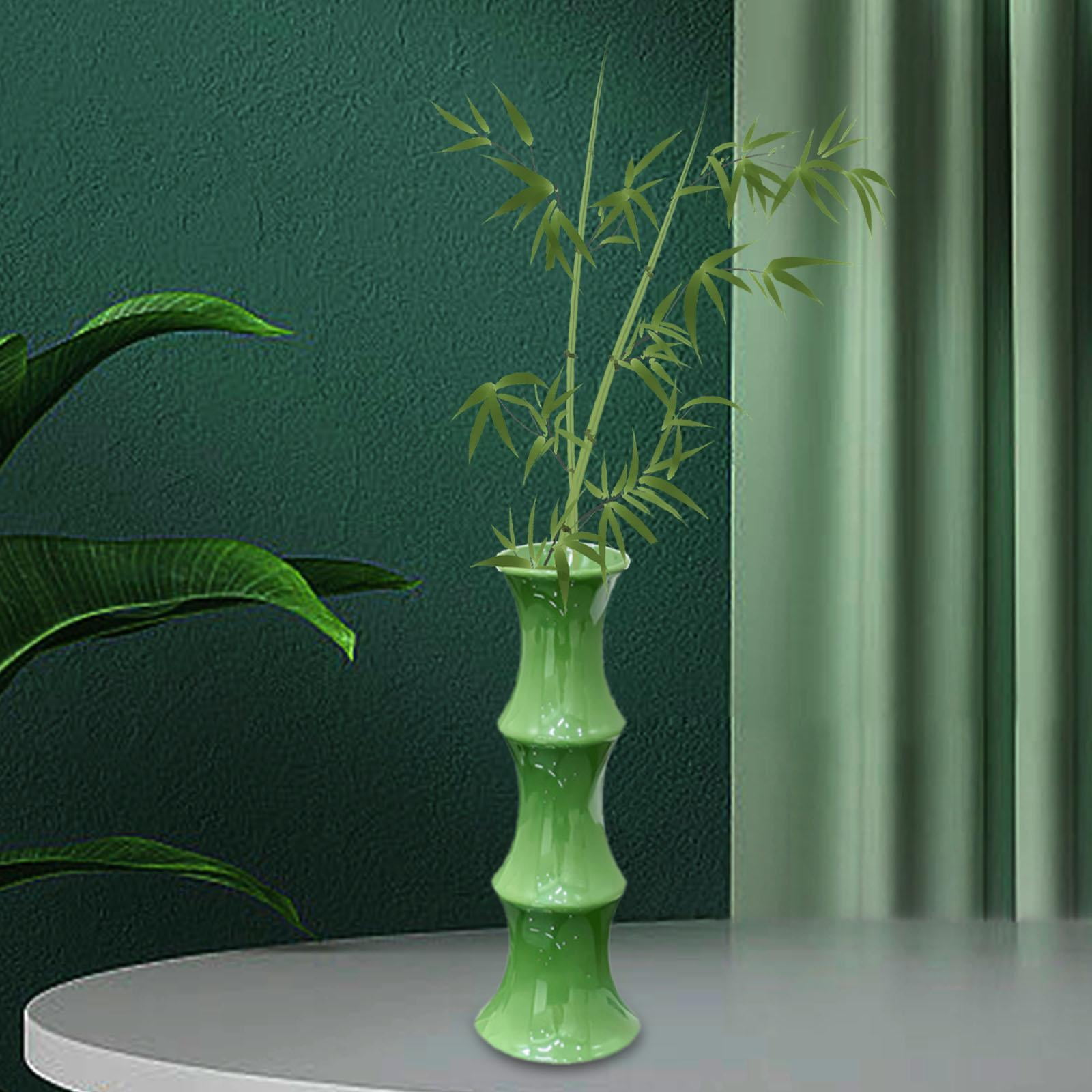 Ceramic Bamboo en forma de bambú Arreglo floral Ornamento Tallador de ...