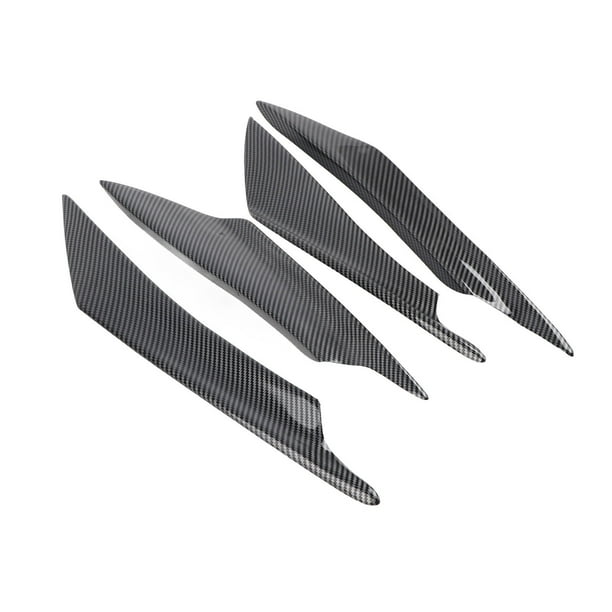 Universal 4pcs Fins Front Bumper Lip Splitters, Fins Trim Car Body ...