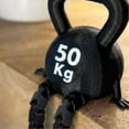 Kettlebell Ornament Gym Desk Decor with Articulated Legs Cute Mini 50Kg ...