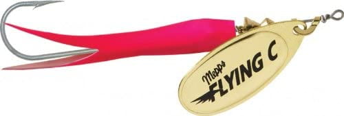 Mepps Flying C Fishing Lure, Hot Pink Gold 5/8 Oz - FC58P HP-G ...