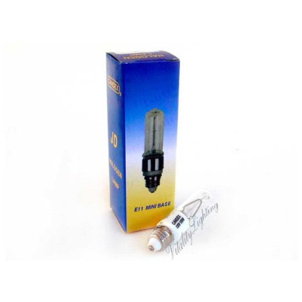 JD 150W E11 Halogen Lamp T4 Clear 150 Watts Mini-Candelabra Base 130V ...