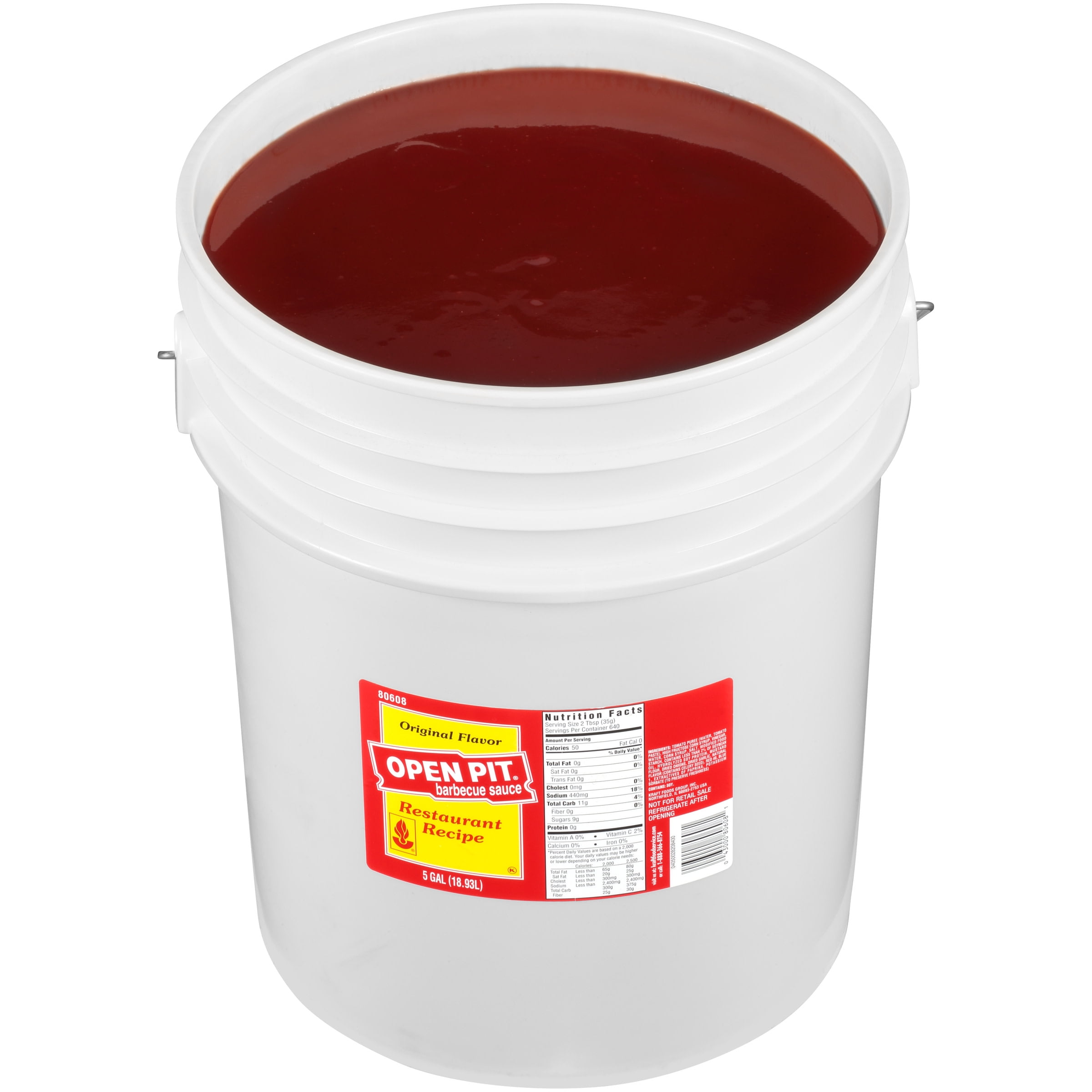 Open Pit Original Barbecue Sauce, 5 gal. Bucket - Walmart.com