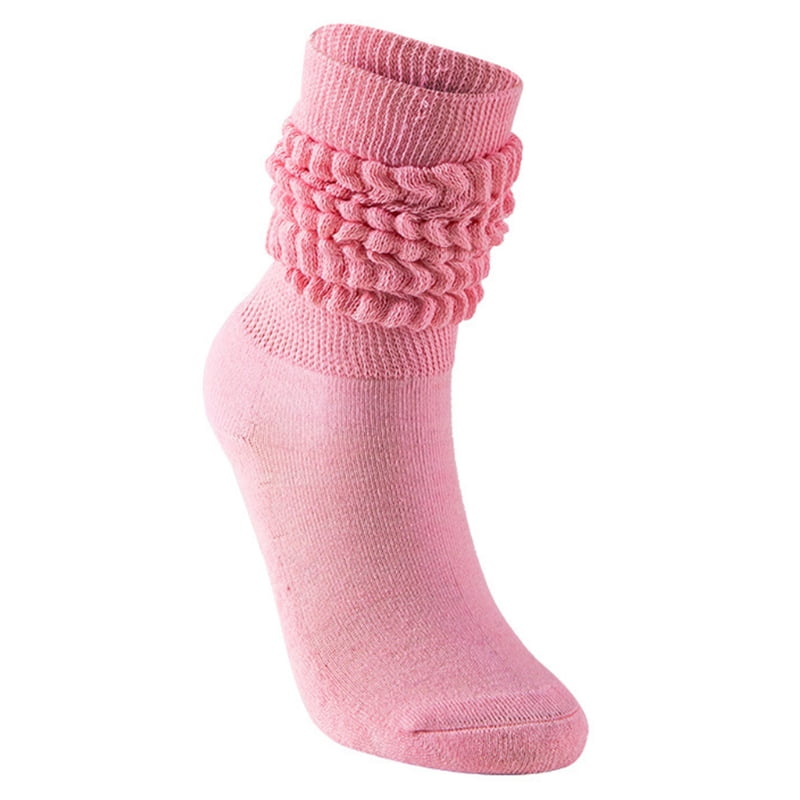 ZUARFY Unisex Slouch Boot Socks Loose Stacked Ruched Bubble Scrunch ...