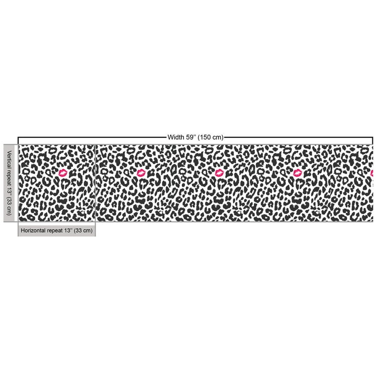 Pink Cheetah Print Border