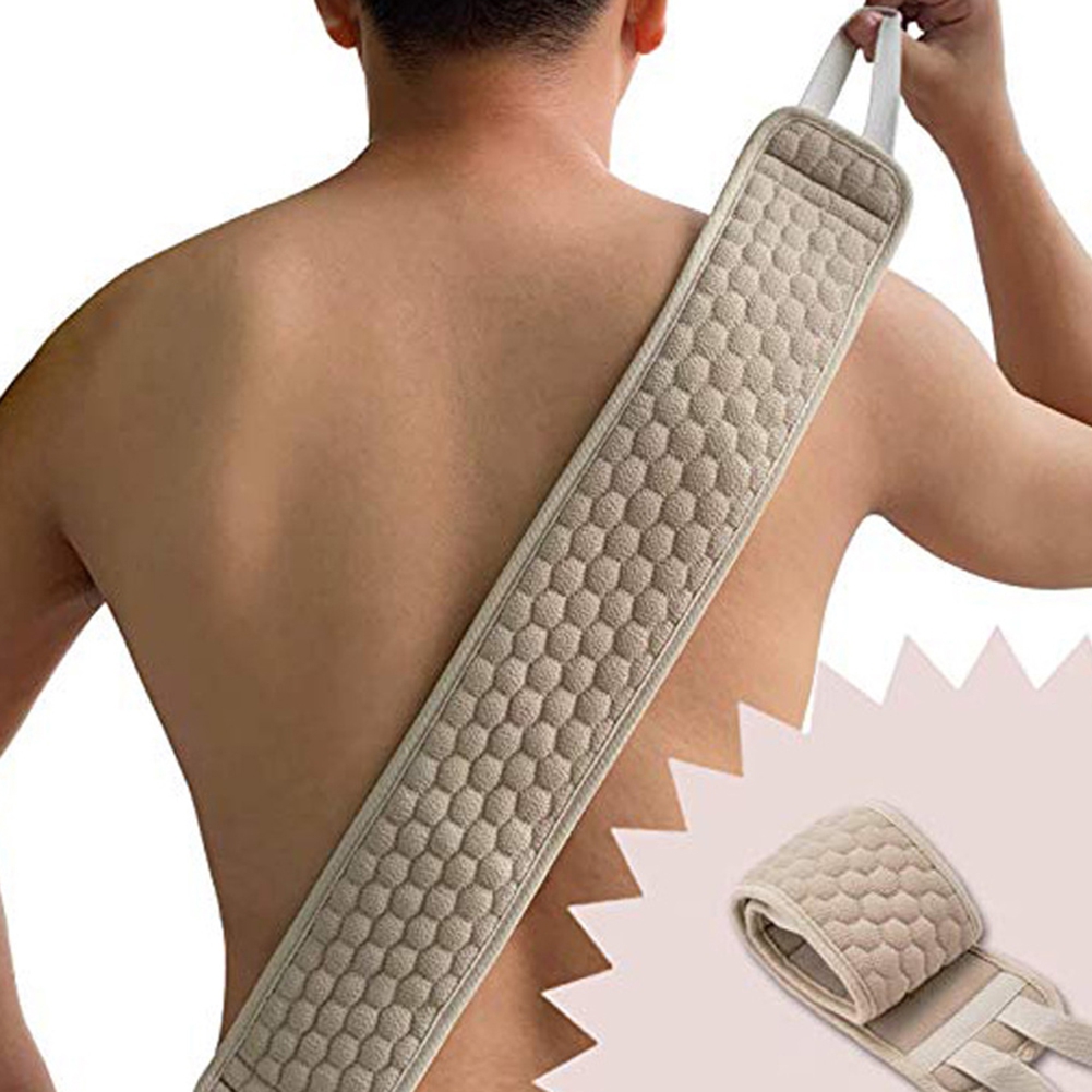 Back Exfoliator Strap Shower Towel Bathroom SPA Body Washing Cleaning ...