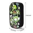 Invader Zim Large Pencil Case, Durable Pencil Pouch with Big Capacity ...