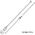 Coffee Stir Sticks,Stainless Steel Swizzle Sticks 4Pcs Reusable ...