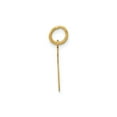 14k Yellow Gold Number 5 Pendant Charm for Men and Women, Block Numeral ...