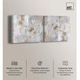 Art Remedy Modern Contemporary Canvas, 40" x 40", Gallery Wrapped, Dune ...