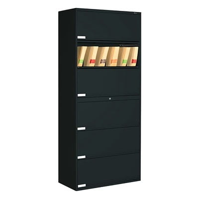 File Cabinet-End Tab 6-Drawer, Black | Walmart Canada