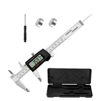NEIKO 6 Inches Digital Caliper, Stainless Steel, Large LCD, Metric ...