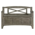 Metro Entry Way Bench in Engineered Wood Greystone Gray Finish ...