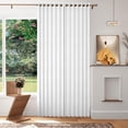 Grayish White Faux Linen Pinch Pleated Curtains 52"W x 96"L (Pack of 1 ...