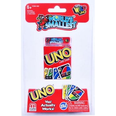 UNO GO! Mini Deck, 2 Pack Pocket-Sized Card Game for Kids & Adults ...