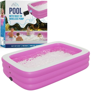 Funsicle Rose Pink Blissful Inflatable Family Swimming Pool ...