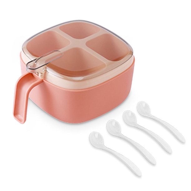 Seasoning Box Portable Jar with Spoons Pepper Spice Sugar Fashion ...