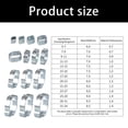 10 Pieces Heavy Duty Double Ear Hose Clamps 304 Steel High Strength ...