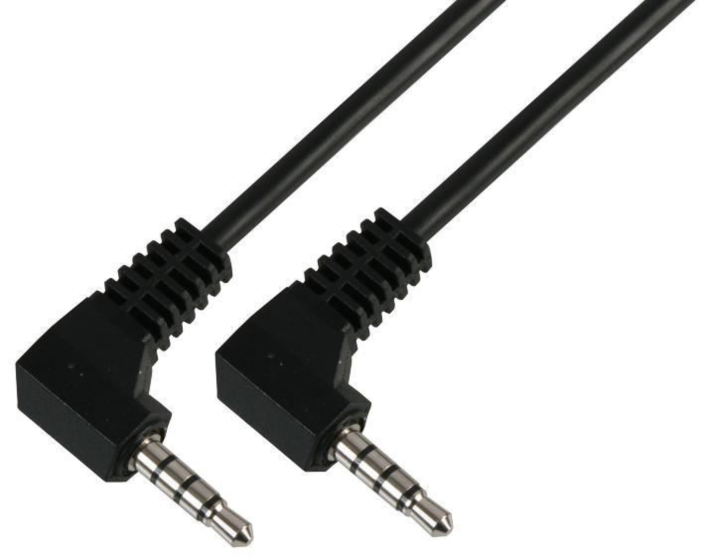 PRO SIGNAL - 3.5mm 4 Pole Jack Plug to Plug Lead, 1.5m Black - Walmart.com