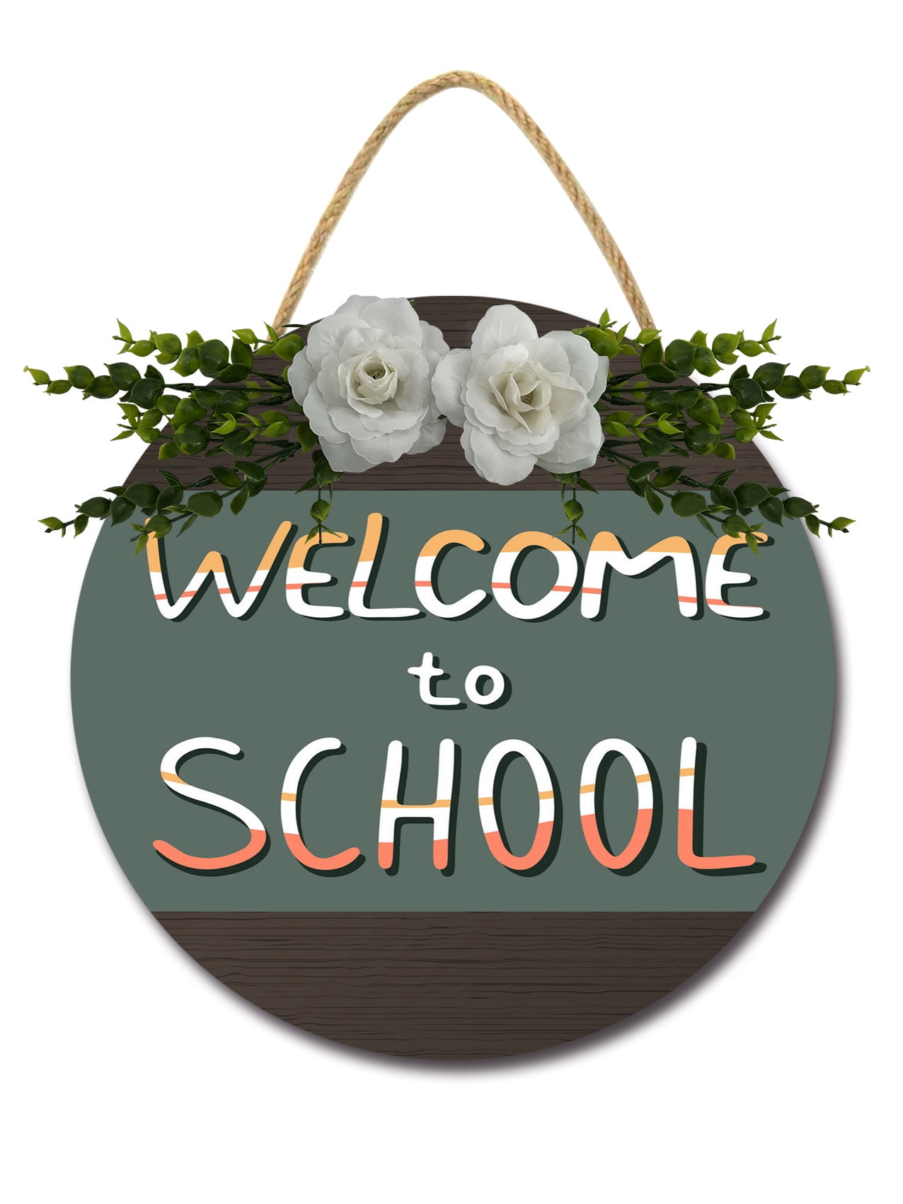 Eveokoki Welcome Back To School Door Sign Classroom Door Hanger Back to ...
