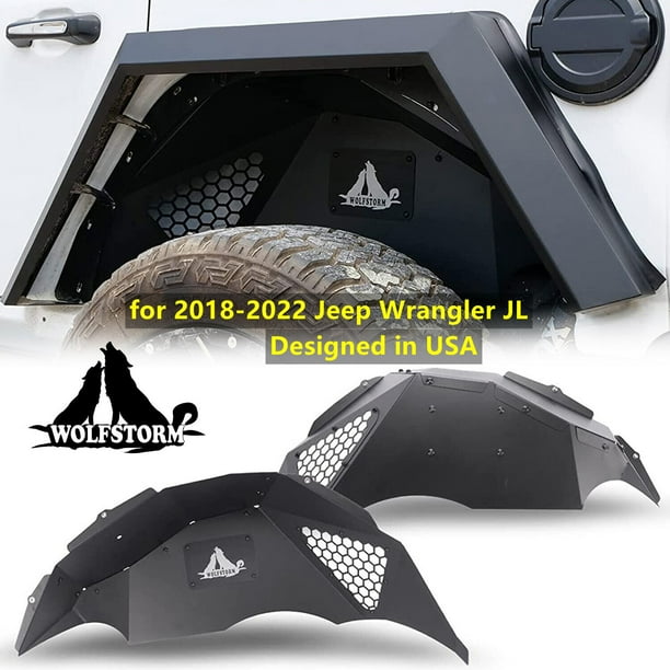 WOLFSTORM Rear Inner Fenders Liners for 2018-2022 Jeep Wrangler JL ...