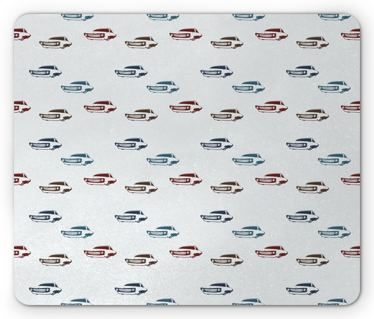 Cars Mouse Pad, Different Colored Muscle Cars with Retro Display ...