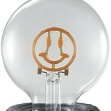 Mainstays 8" Smiley Face Filament Open LED Bulb Accent Lamp, Black ...