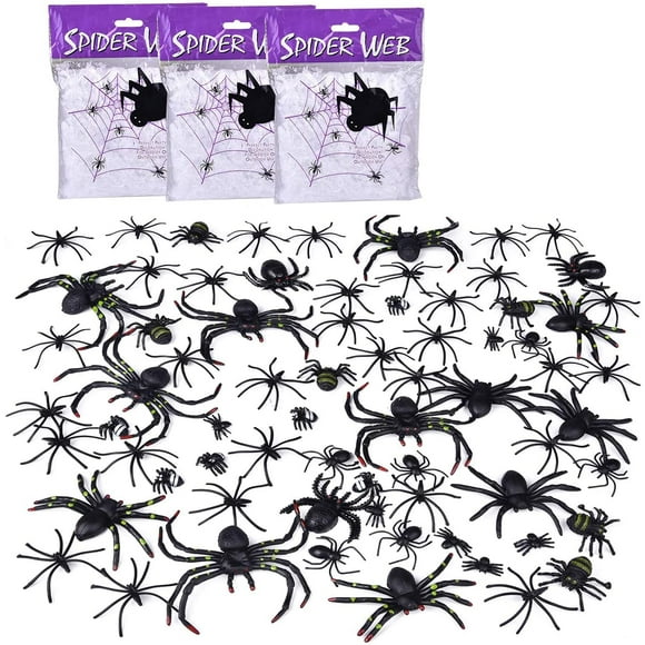 Small Plastic Spiders