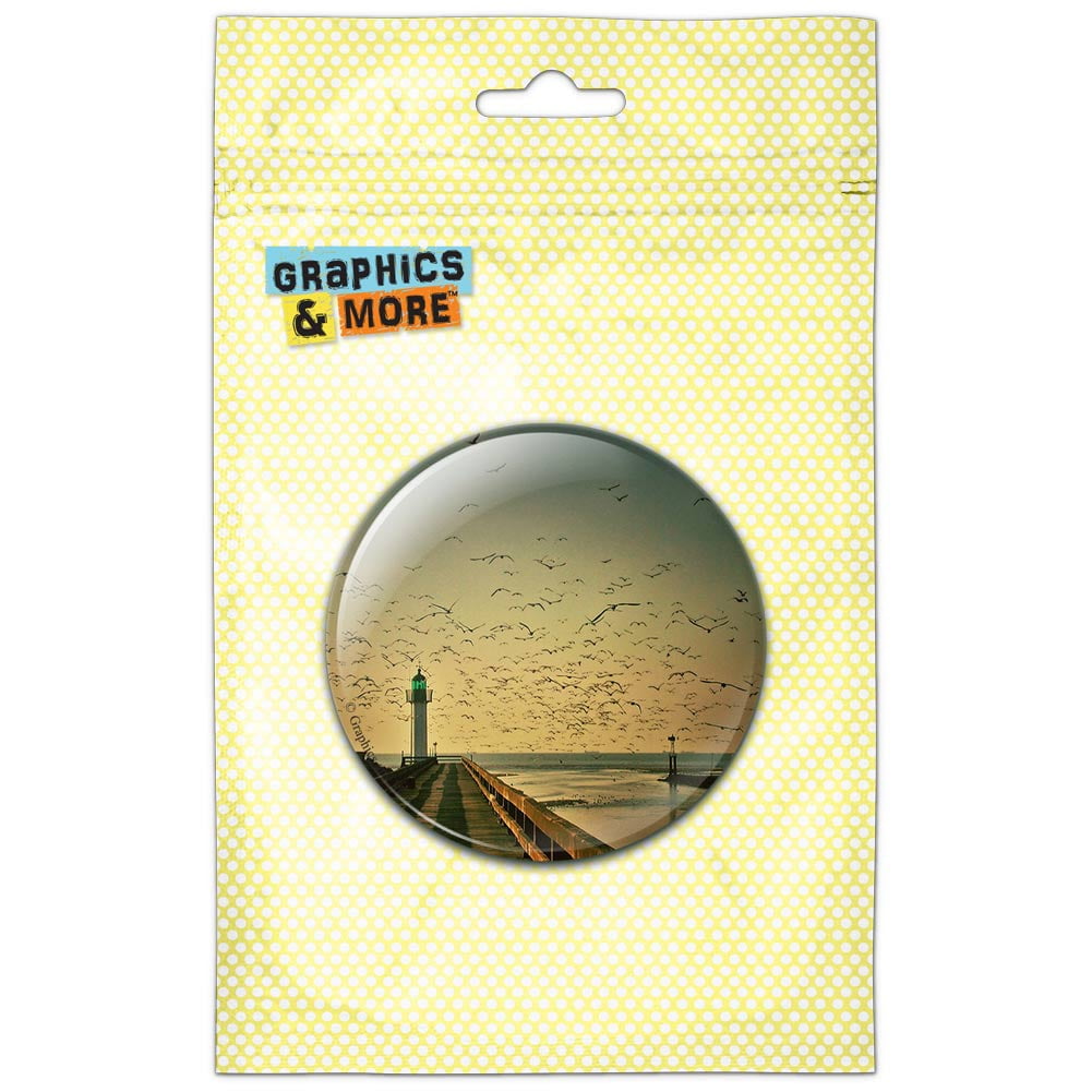 Lighthouse in Distance Refrigerator Button Magnet - Walmart.com