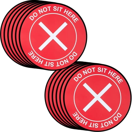 Do Not Sit Here Sticker 4 Inch Social Distance Self Adhesive Vinyl ...
