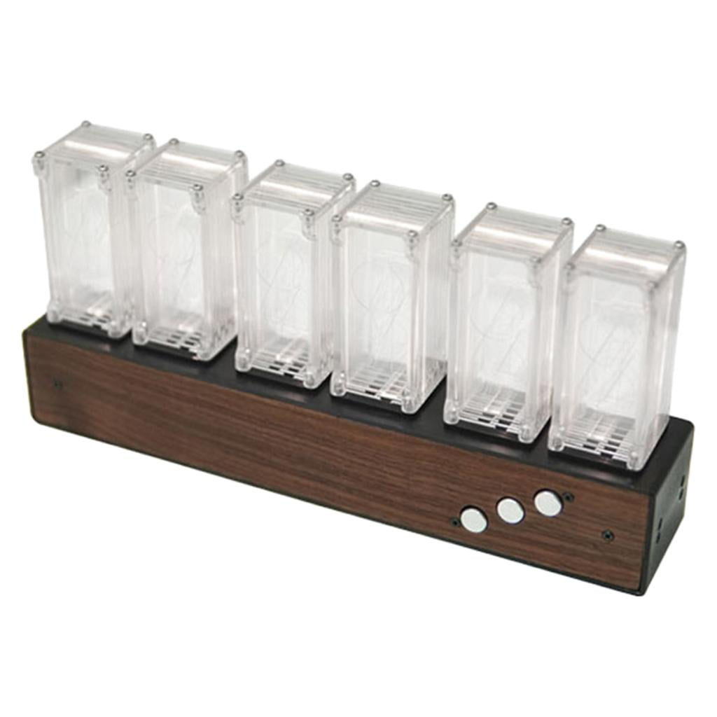 Tube Clock, LED Nixie Clock, LED Digital Clock, Vintage Clock 6-Digit ...