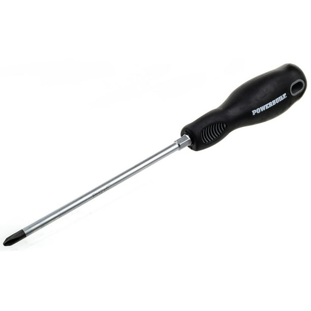 Powerbuilt #2 x 6 Inch Phillips Screwdriver with Double Injection ...
