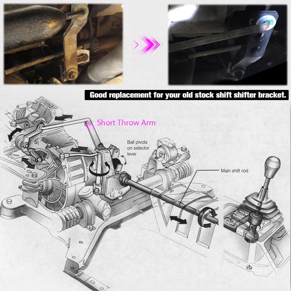 Buy For 83-99 VW MK2 MK3 Jetta Golf Gti Short Shift Shifter Kit 3 ...