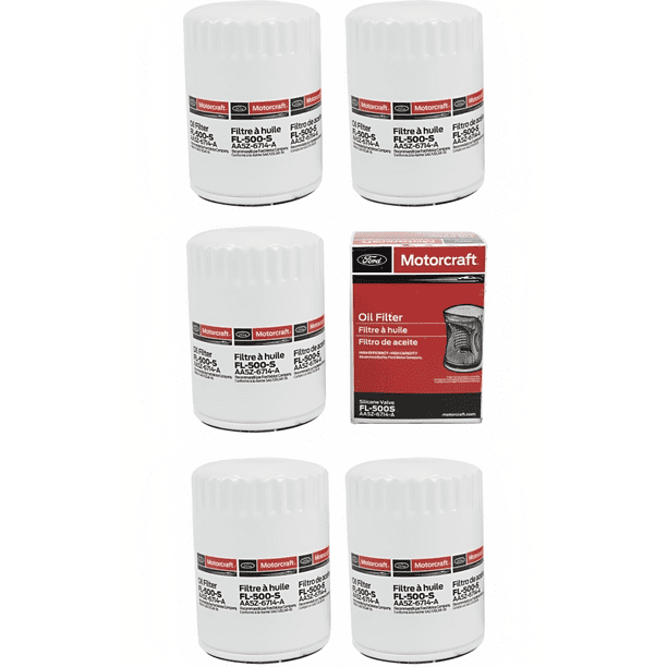 5 Engine Oil Filters OEM FORD Motorcraft FL500S Buick Cady Chevy Jeep ...