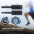 Adjustable Ankle Weights, 2 4 6 8 10 lb Modularized Leg Weight Straps ...