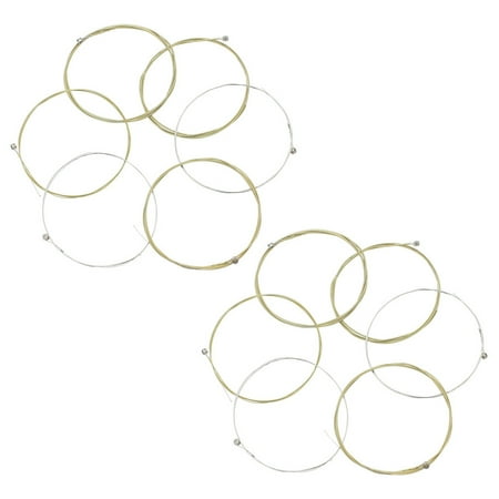 keepw 12Pcs Acoustic Guitar String Elastic Stainless Steel Wire ...