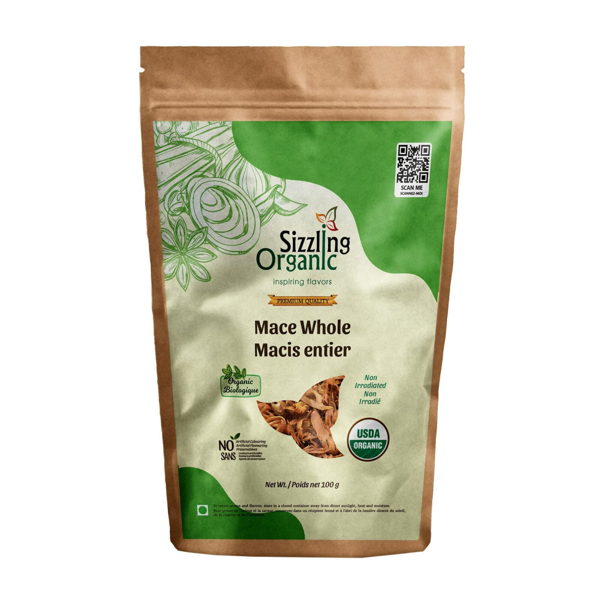 Click here for Mace Sizzling Organic (50g) 50 G prices