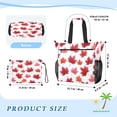 Beach Tote Bag with Waterproof Wet Pocket & Detachable Pouch for Pool ...