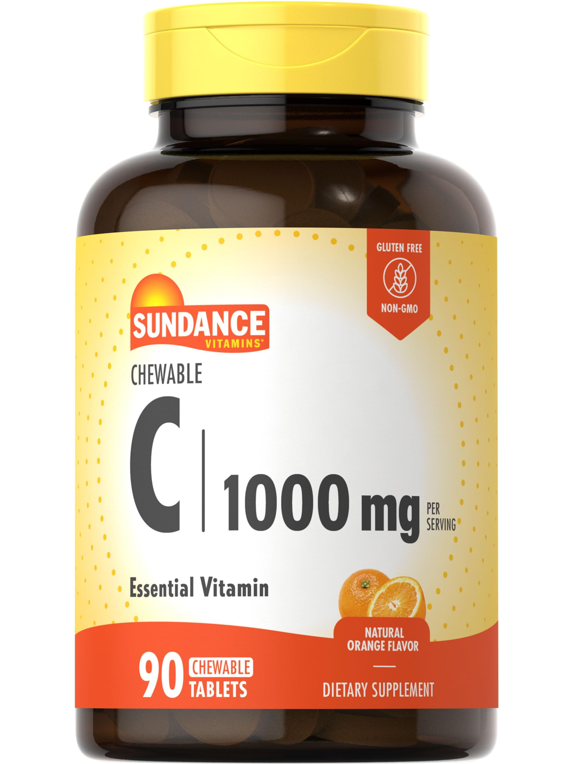 Suplemento de vitamina C masticable Sundance, 1000 mg, 90 comprimidos ...