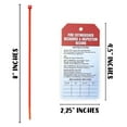 Fire Extinguisher Recharge & Monthly Inspection Record Tag 25 Tags & 25 ...