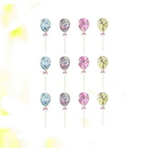 Multi Color Balloon Bouquet Cluster/Single Birthday Balloon Pick Cake ...