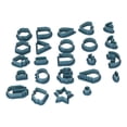 BIMZUC 142 Pcs Dark Blue Polymer Clay Cutters Set Plastic Sculpting ...