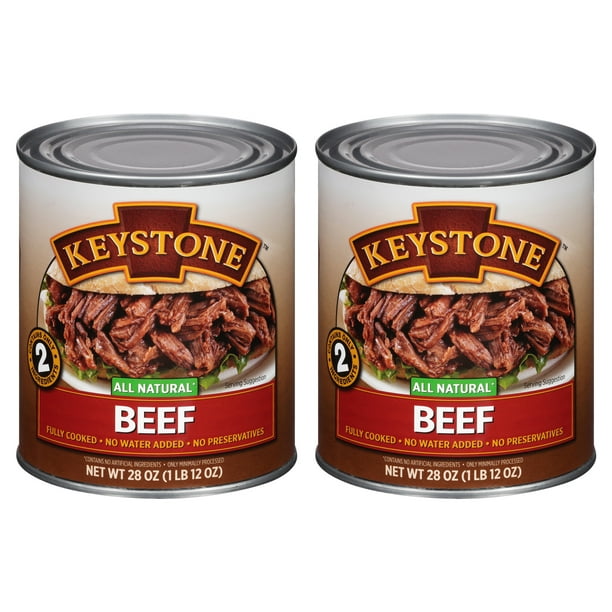 (2 pack) Keystone All Natural Beef, 28 oz Can - Walmart.com