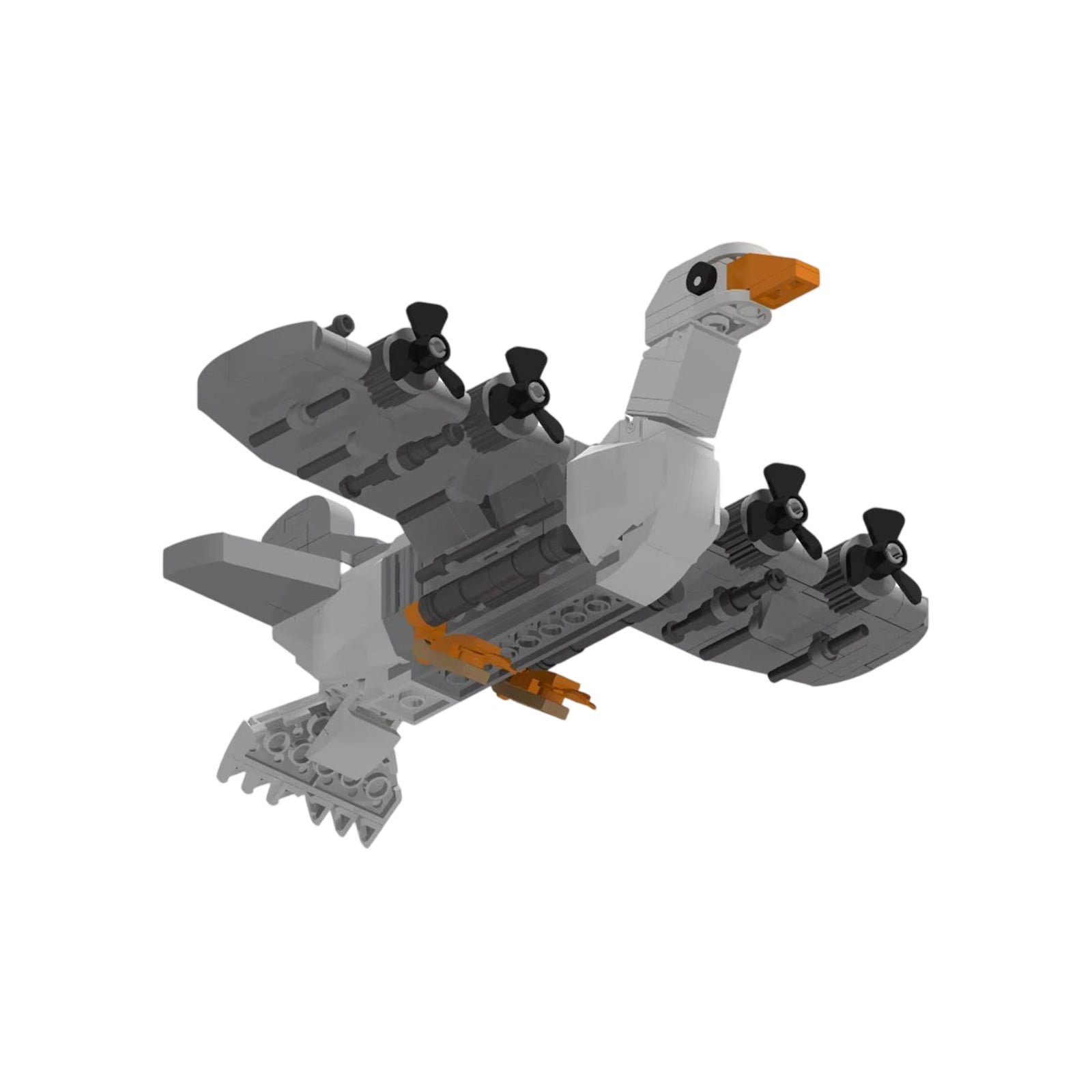 4 INCH Bombombini Gusini Building Blocks Italian Brainrot Toy Tung Tung ...