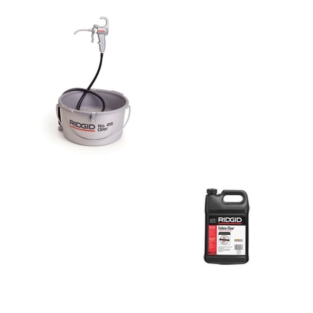 Ridgid 10883 Oiler & Ridgid 32808 EC Thread Cutting Oil - Walmart.com ...