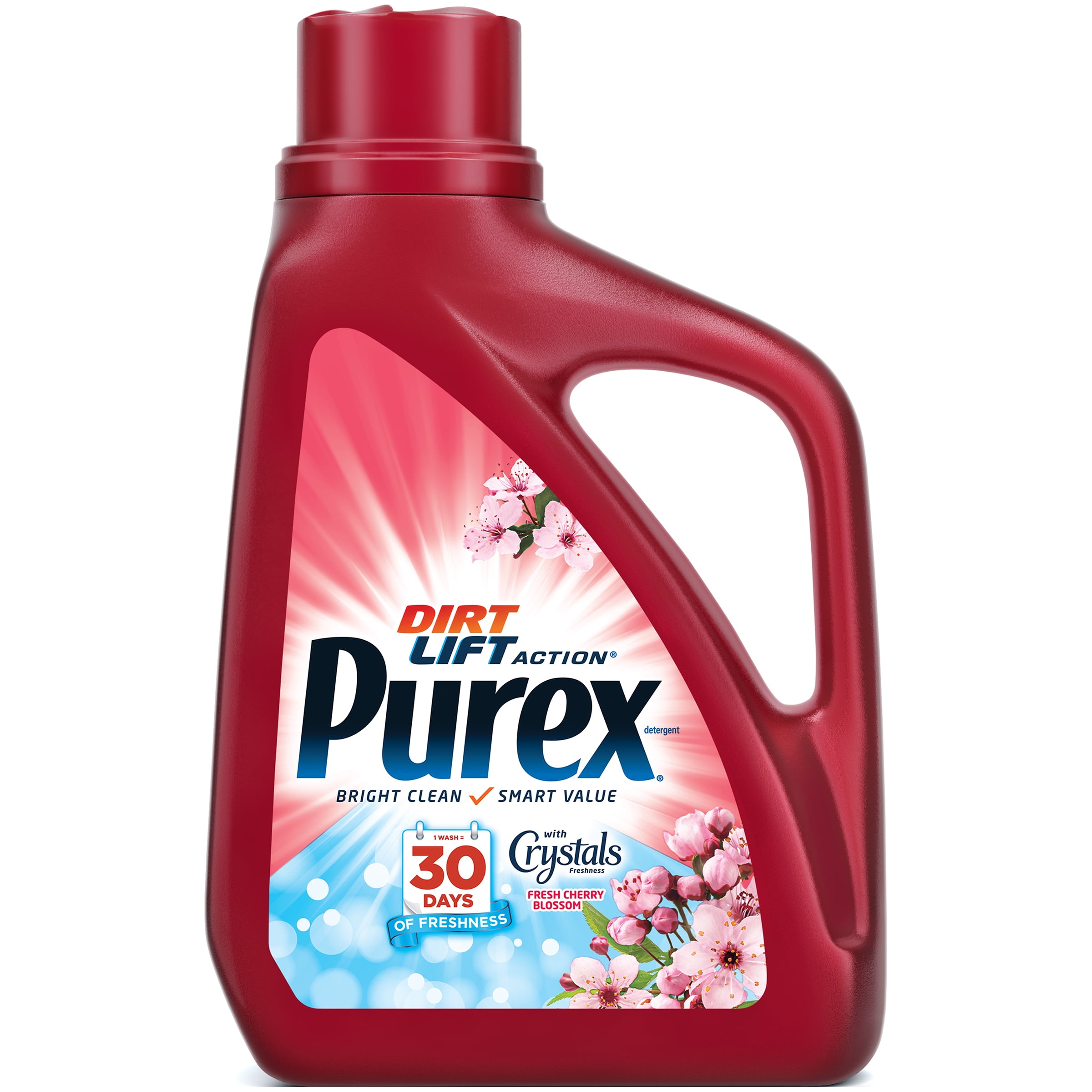 Purex Liquid Laundry Detergent with Crystals Fragrance, Fresh Cherry ...
