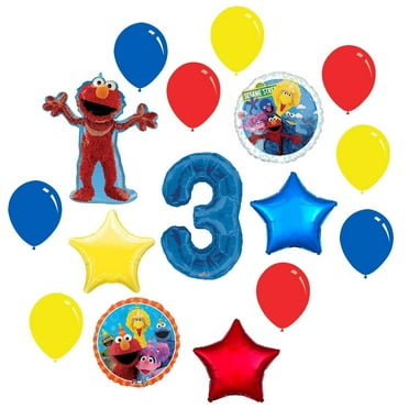 Elmo Turns One Sesame Street Baby Toys, 1st Birthday Stringers (6 ct ...