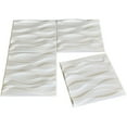 Art3d Wave Design VI 19.7 in. x 19.7 in. PVC 3D Wall Panel (12-Pack ...