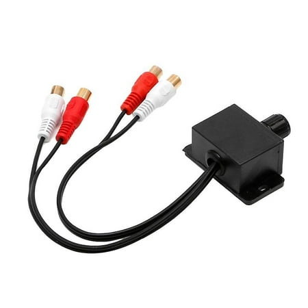 Car Audio Amplifier Regulator Bass Rca Level Remote Volume Control Knob ...